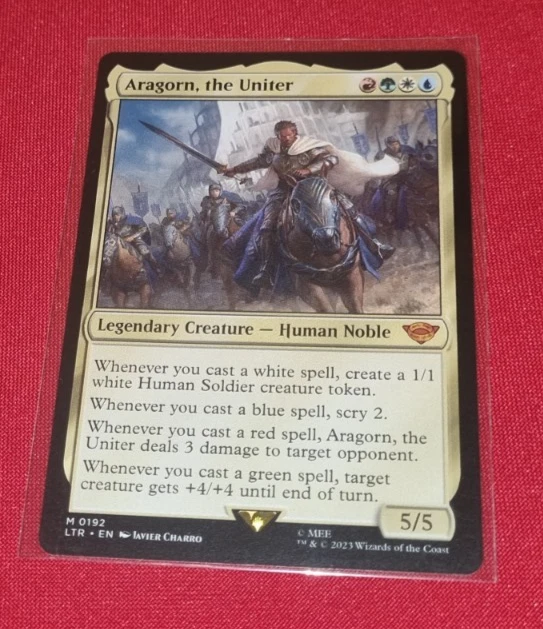 MAGIC THE GATHERING Aragorn, the Uniter The Lord of the Rings Used $10. ...