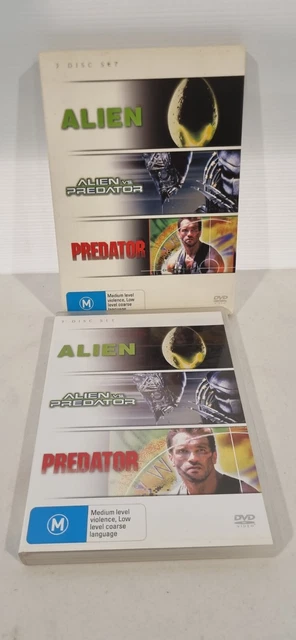 ALIEN, ALIEN VS Predator & Predator 3 Disc Set DVD set Region 4 Like ...