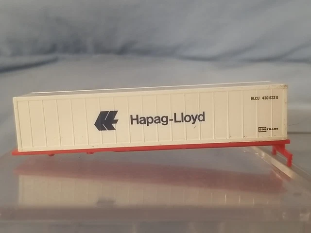 N 1:140 CON-COR Semi Truck Intermodal Container Trailer Hapag-Lloyd ...