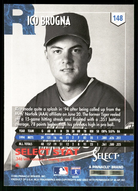 RICO BROGNA NEW York Mets 1995 Select Artist's Proofs #148 EUR 3,30 ...