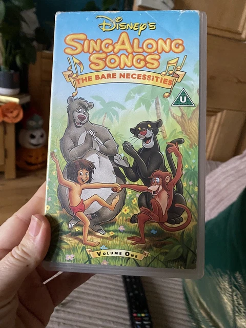 VINTAGE DISNEY SING Along Songs - The Bare Necessities (VHS) untested £ ...