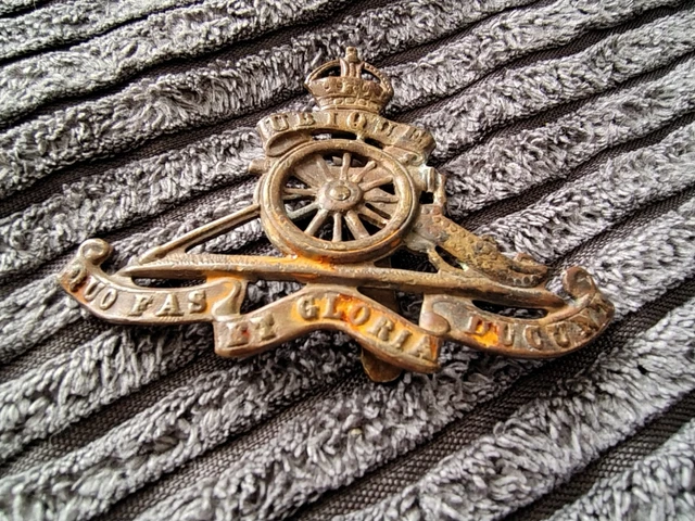 WW1 BRITISH ARMY Royal Artillery RA Regimental Cap Badge £16.12 ...