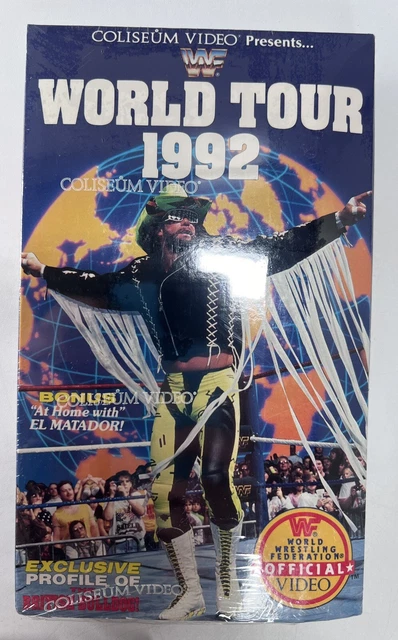 WWF WORLD TOUR 1992 VHS Video Tape WWE New Sealed Watermark With ...