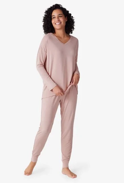 NEW THE COMPANY Store Women TENCEL Modal Jersey Knit 2pc Pajama Set, Sz ...