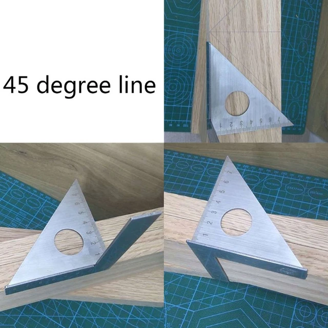 CARPENTER ANGLE RULER Carpentry Corner 45/90 Degree Right Angle ...