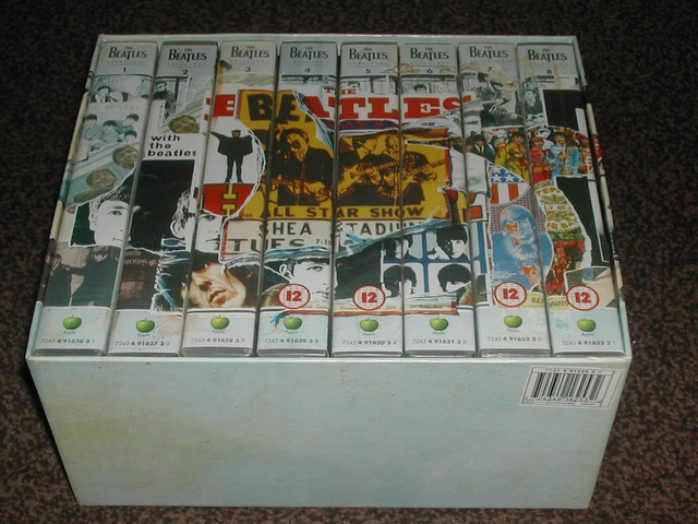 THE BEATLES ANTHOLOGY 1996 VHS Video Box Set x 8 Tapes - EMI Apple £10.00 - PicClick UK