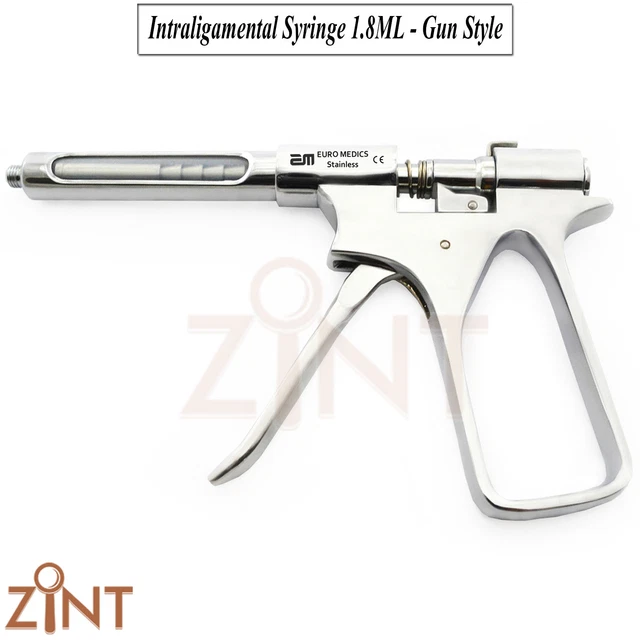 DENTAL INTRALIGAMENTAL AESTHETIC Syringe 1.8ml With Gun Style Handle ...