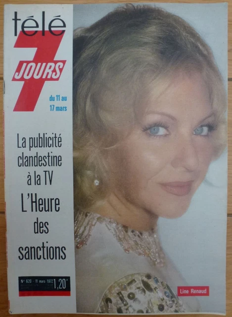TÉLÉ 7 JOURS N° 620/1972 - Line Renaud Jerry Lewis G. Cukor K Hepburn H. Tazieff EUR 9,95 ...