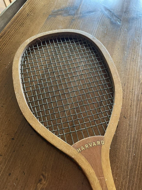 VINTAGE DRAPER & Maynard Co. Harvard Wooden Tennis Racquet. Antique ...