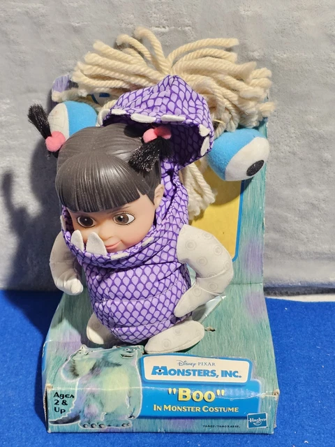 RARE PIXAR 2001 Disney Monsters Inc. Boo In Monster Costume Plush Doll ...