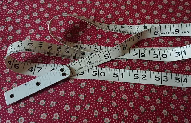 VINTAGE DEAN FIBREGLASS Tailors Tape Measure Imperial and CM Made in ...
