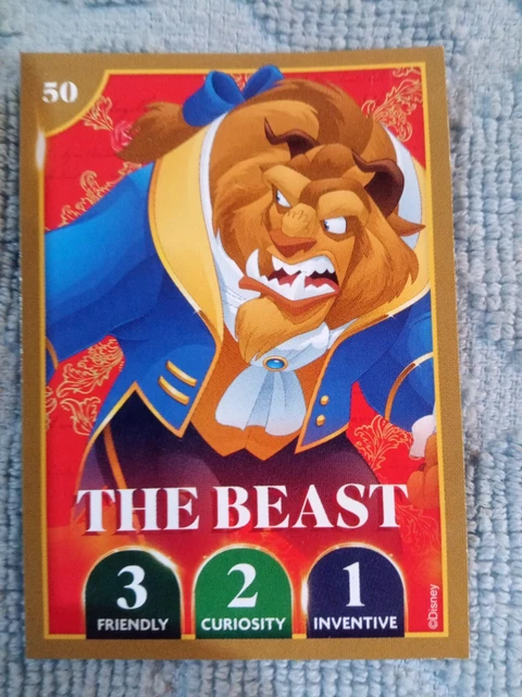 MORRISONS DISNEY CHRISTMAS Party 2025 Collectors Card No 50 THE BEAST £ ...
