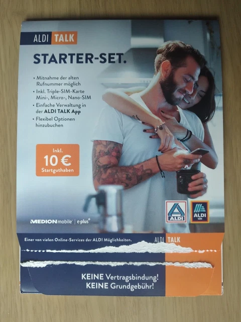 1 X KIT de démarrage Aldi Talk non enregistré neuf avec numéro 0178 EUR ...