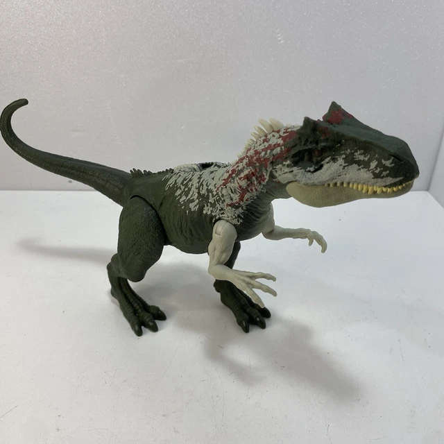 JURASSIC WORLD ALLOSAURUS Roar Attack Green Cretaceous Dino Escape ...
