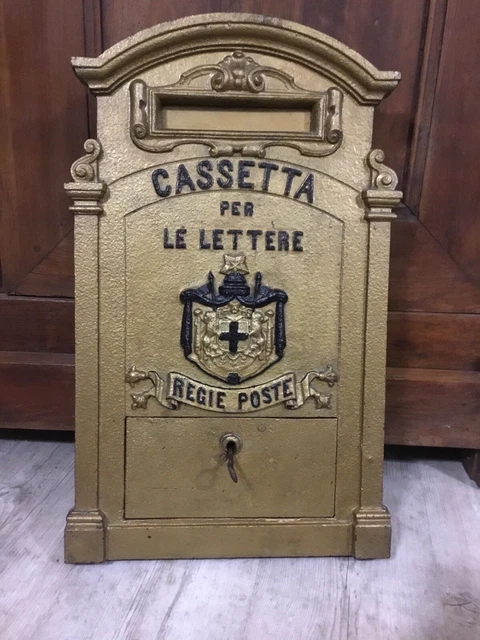 🌈 ANTICA cassetta postale per le lettere Regie Poste inizio XX secolo🇮🇪 ...