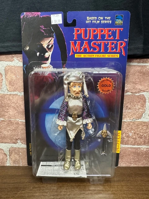 VINTAGE PUPPET MASTER Jester Full Moon Toys 1998 Gold Edition Silver ...