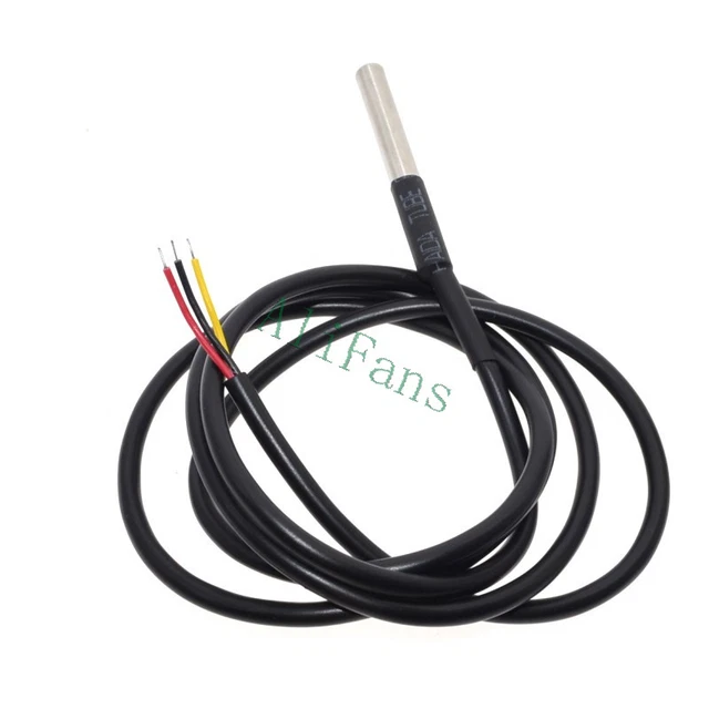 WATERPROOF DS18B20 TEMPERATURE Temp Sensor Digital Thermal Probe 1M For ...