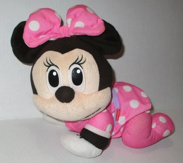 FISHER PRICE DISNEY Baby Minnie Mouse Touch N Crawl Plush Talking ...