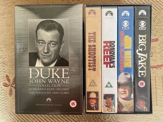 THE DUKE COLLECTION John Wayne VHS. Donovan's Reef, Rio Lobo, Shootist ...