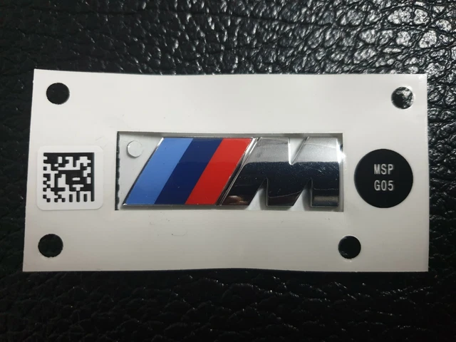 EMBLEMA ORIGINALE BMW M Sport Logo G30 G31 G01 G02 55x20 51148094236 ...