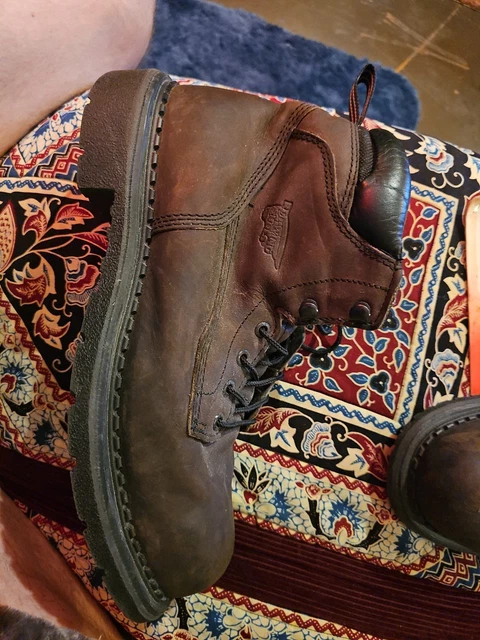 FREE SHIPPING RED WING D 4406 Steel Toe Brown Leather Boots MENS Size ...