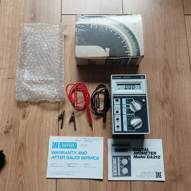 AVOMETER MODEL DA 212 Digital Multimeter vintage Avometer Avo Meter DA ...