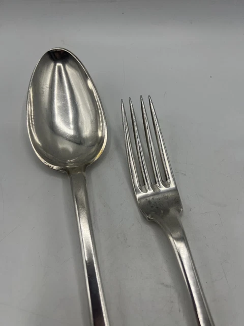 RARE COUVERT A Ragout En Argent Massif Poincon 1 Er Coq Mont De Marsan ...