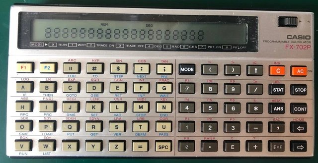 CASIO FX-702P - Calculatrice Scientifique Programmable - BASIC - Pocket ...