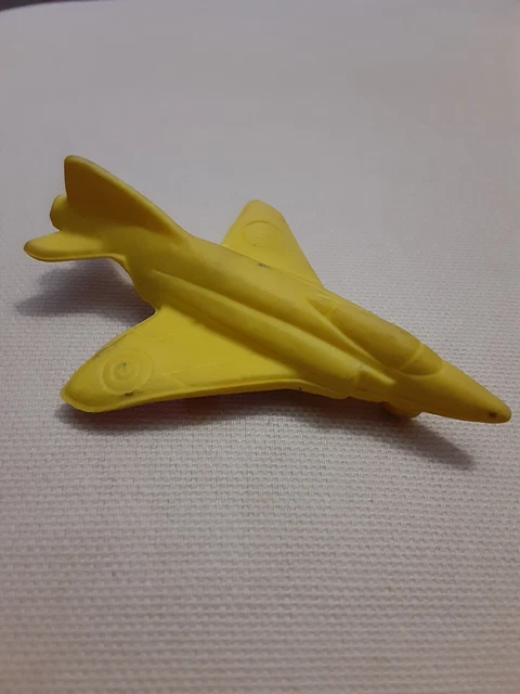 VINTAGE MATCHBOX LESNEY Rubber Phantom F-4E Fighter Jet Yellow Airplane ...