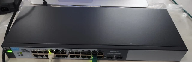 HP PROCURVE J9450A 1810G-24 24 Port 19" 1U Gigabit Switch + 2 SFP inc ...