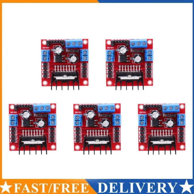 L298N DC MOTOR Driver Module Dual H-Bridge 5V for Smart Car (In Line Capacitor) £9.99 - PicClick UK