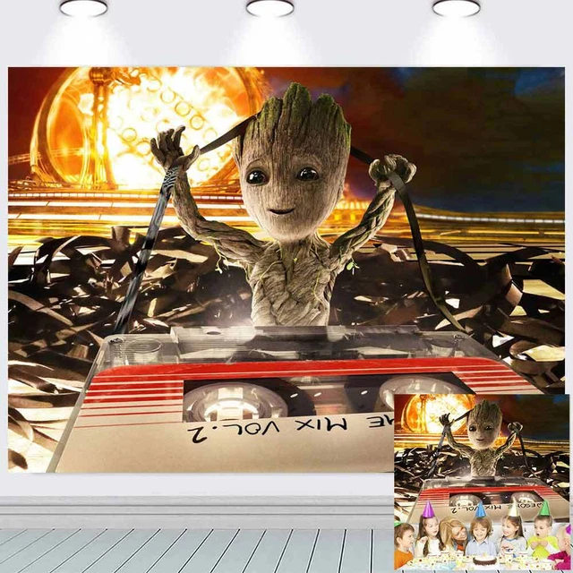 BABY GROOT PARTY Supplies Birthday Decoration Backdrop Banner Poster ...