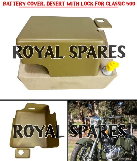 BATTERY COVER, DESERT WITH LOCK Fit For Royal Enfield Classic 500 $65. ...