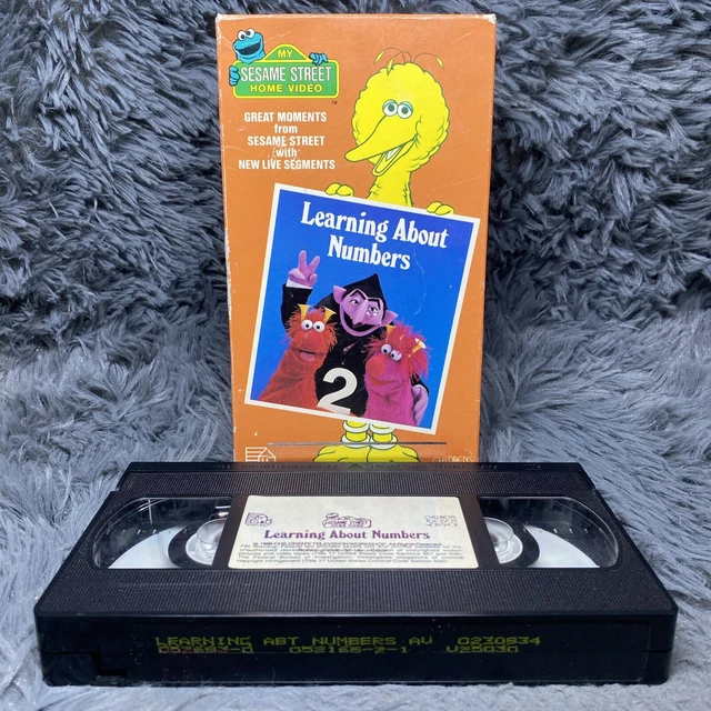 MY SESAME STREET Home Video Learning About Numbers VHS Tape 1986 ...