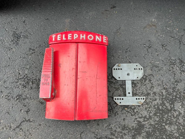 VINTAGE WESTERN ELECTRIC Cast Aluminum Red Emergency Fire Telephone ...