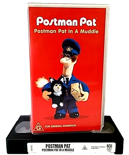 VHS CASSETTE TAPE Postman Pat in A Muddle ABC Vintage 2003 (remake) PAL ...