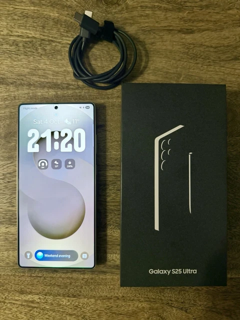 SAMSUNG GALAXY S25 Ultra 256GB Unlocked Titanium Grey - Low Battery ...