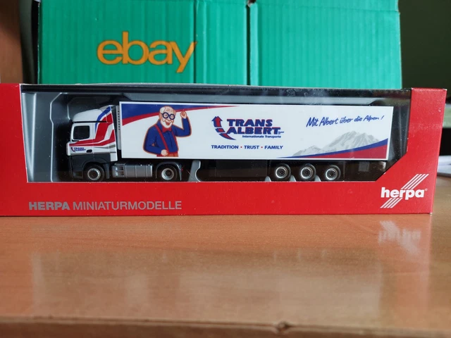 HERPA LKW MB Actros 18 Trans Albert Südtirol / Italien Kühl Sattelzug ...