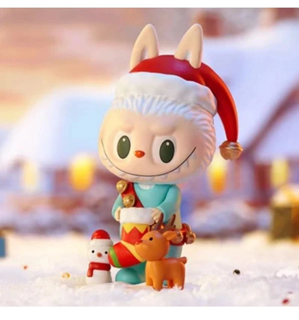 POP MART LABUBU Zimomo Blind Box Let’s Christmas Pyjamas Figures ...