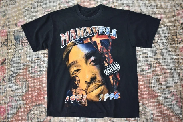 VTG 1996 MAKAVELI Tupac Shakur The Don Single Stitch Memorial Rap T ...