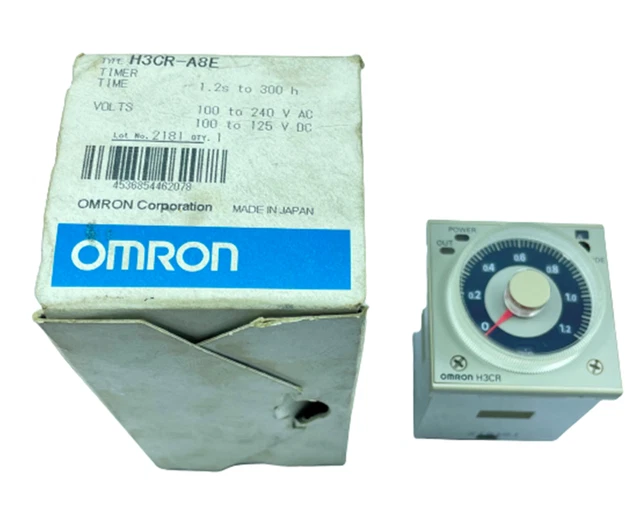 OMRON H3CR-A8E SOLID State Timer Relay Controller 100-240VAC 50-60Hz 100-125VDC $196.63 ...
