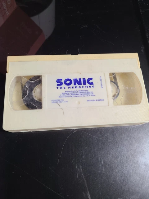 SONIC THE HEDGEHOG: The Movie (VHS, 1999) Dubbed English Rare *Read ...