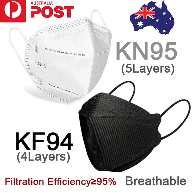 AU KF94 N95 KN95 Mask Certified Disposable Respirator 3D Face Masks 4/5 Layers EUR 7,38 ...
