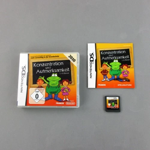 NINTENDO DS JEU Concentration Et Attention 1.-4. Classe 2010 Et OVP EUR ...