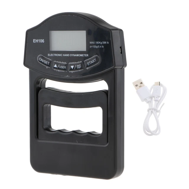 ELECTRONIC HAND DYNAMOMETER Grip Strength Measurement Meter Load ...