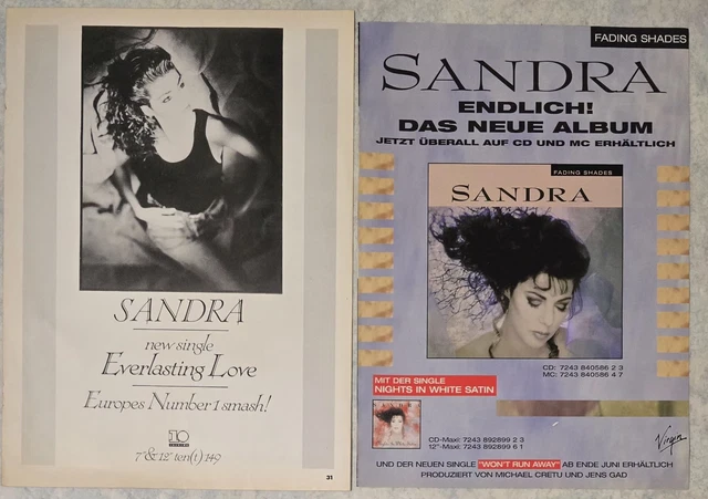 SANDRA CRETU pack x2 Ads Pubs Everlasting Love + Fading Shades ...
