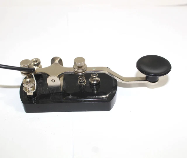 MORSE CODE TELEGRAPH Key Professional Morse Code CW Telegraph Straight ...