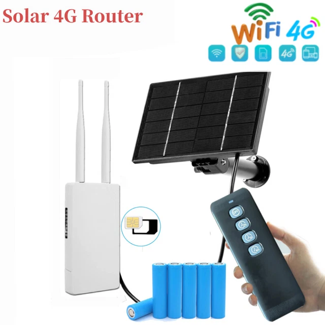 4G ROUTER WIFI Wireless Outdoor Battery Solar Powerd IP Camera Home ...