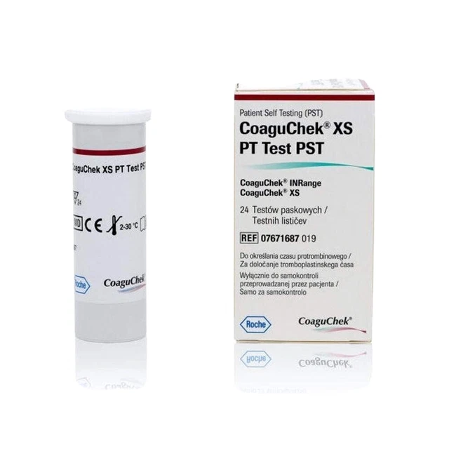 COAGUCHEK XS PT Test PST 24 Strips $155.00 - PicClick AU