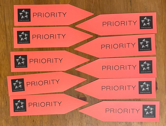 STAR ALLIANCE PRIORITY 2026 NEW 8 baggage luggage tag Lufthansa Swiss ...